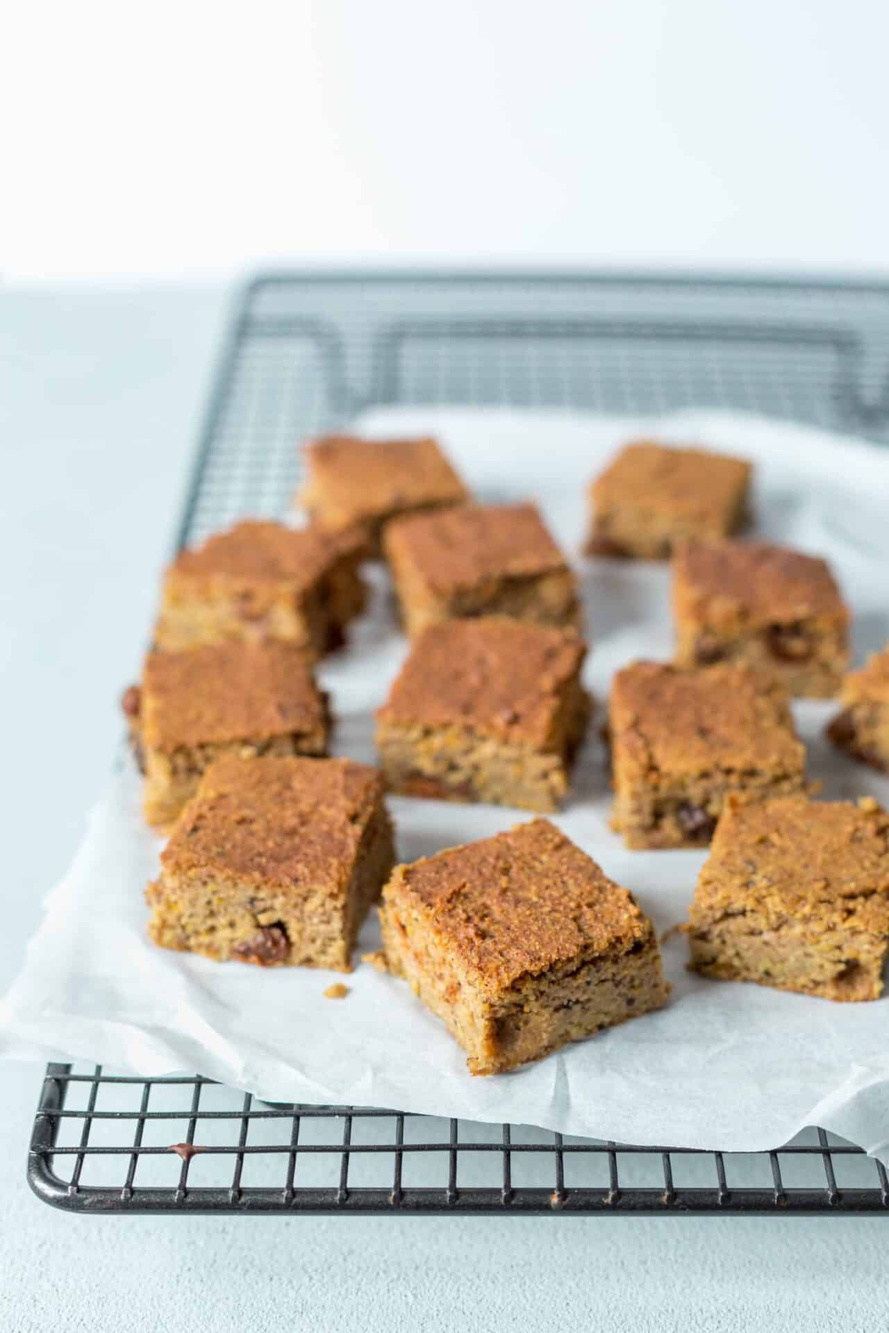 Spiced Orange Raisin Blondies - Early Brawd