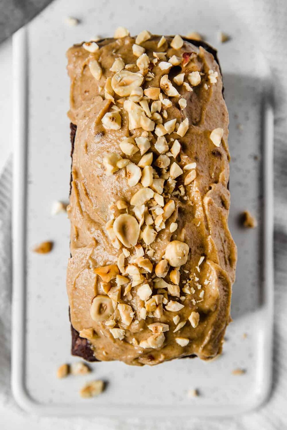 Carob Cake with Tahini Caramel Frosting - Early Brawd