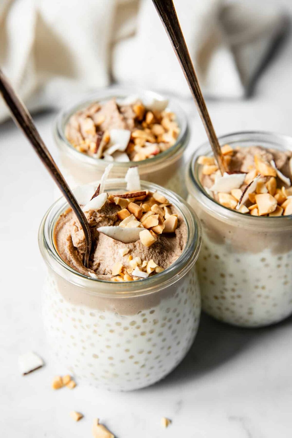 Vegan Banoffee Tapioca Pudding with Caramel Sauce - Early Brawd