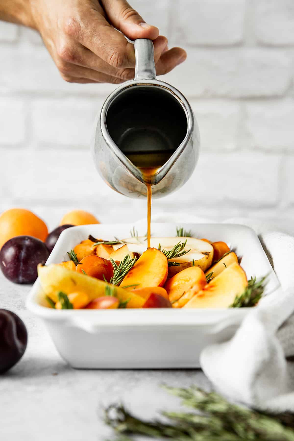 Roasted Fruits with Buckwheat Mascarpone Vegan - Early Brawd