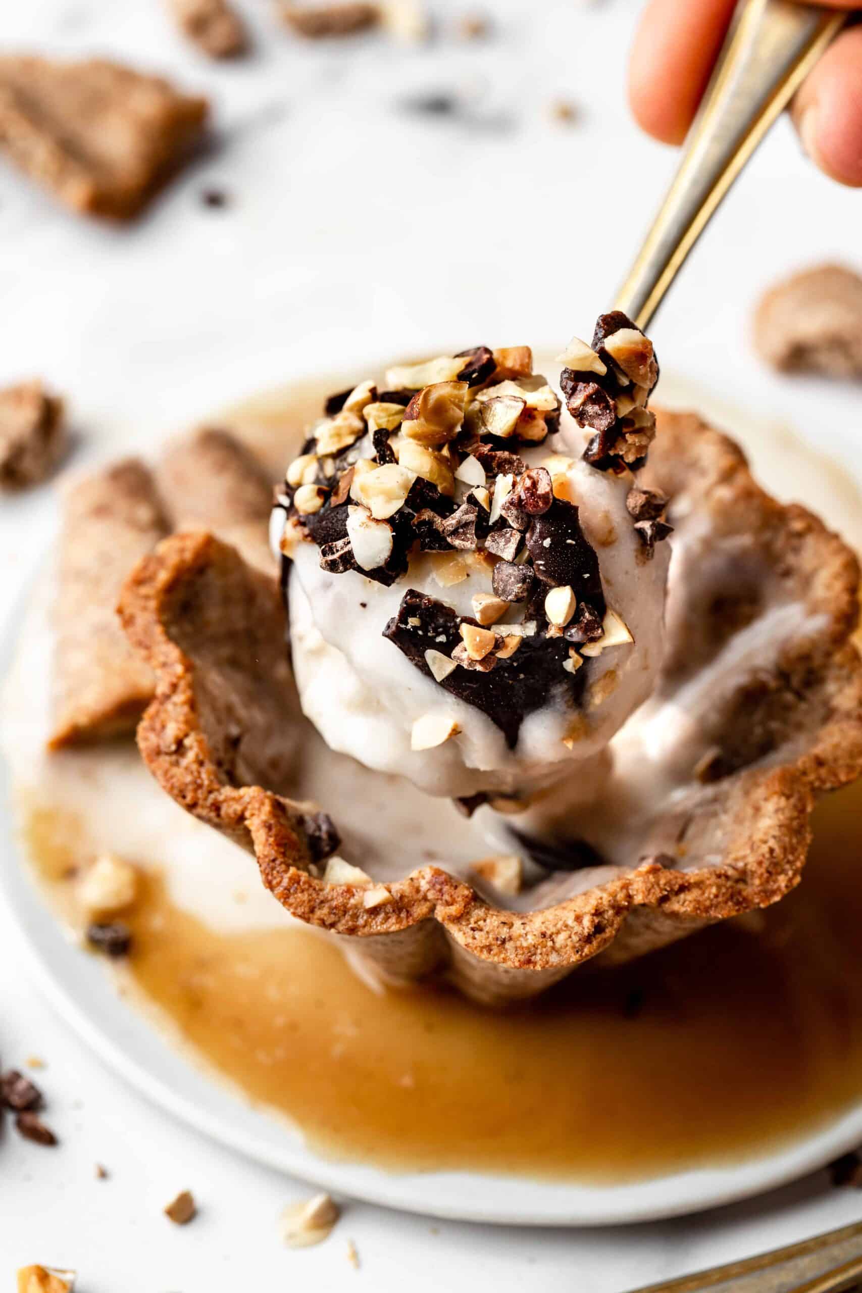 Decadent Affogato Cookie cups (gluten free) - Early Brawd