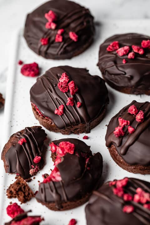 Raspberry Stuffed Brownie Cookies Early Brawd