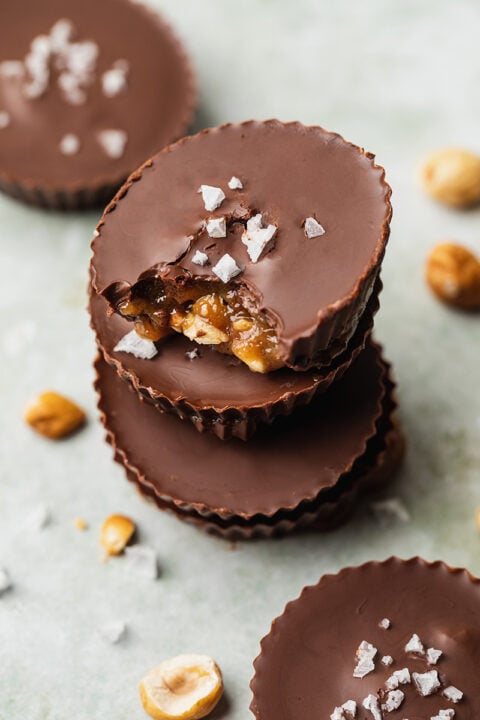 Chocolate hazelnut butter cups - Early Brawd